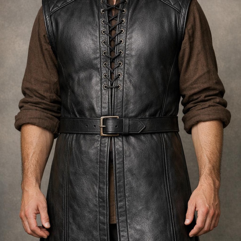 Leather Jerkin - Etsy