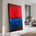 Mark Rothko Style, Red and Blue Abstract Canvas Art, Modern Painting - Etsy