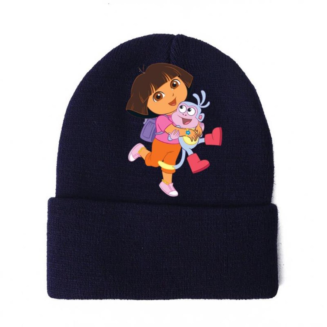 Dora Knitted Hat – Cartoon Anime Winter Beanie for Kids Boys & Girls - Etsy