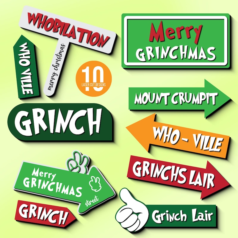Grinch Arrows - Etsy
