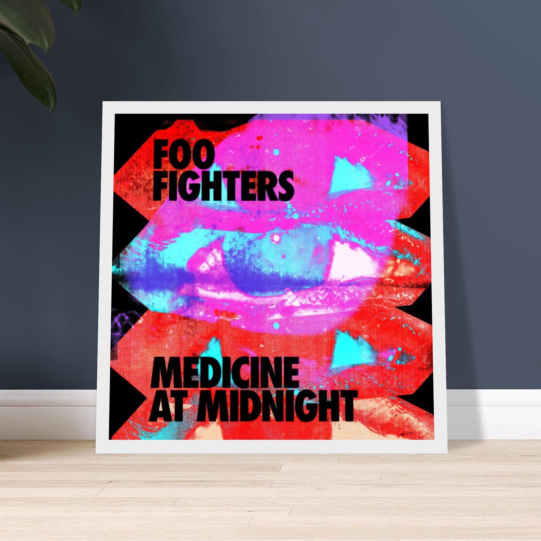 Foo Fighters Medicine at Midnight Album Framed Poster - Vinyl Art Print ...