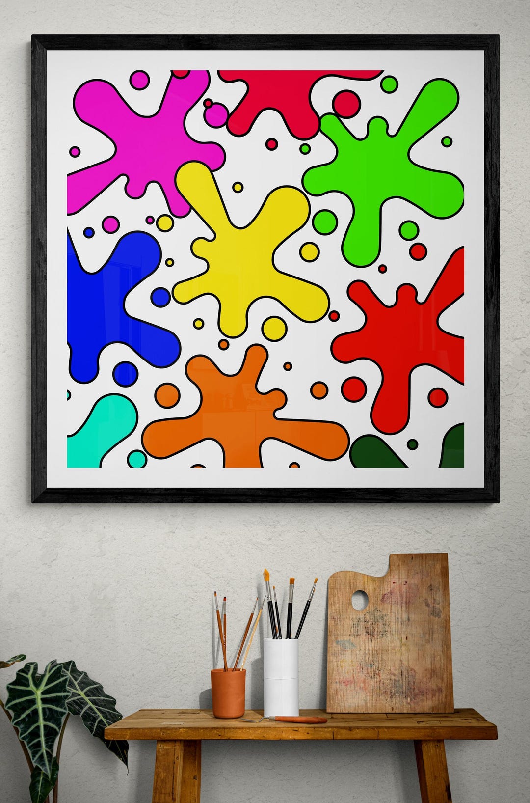 Splat, A One off 100 X 100 Cm Poster-artwork Exclusive to Etsy - Etsy UK