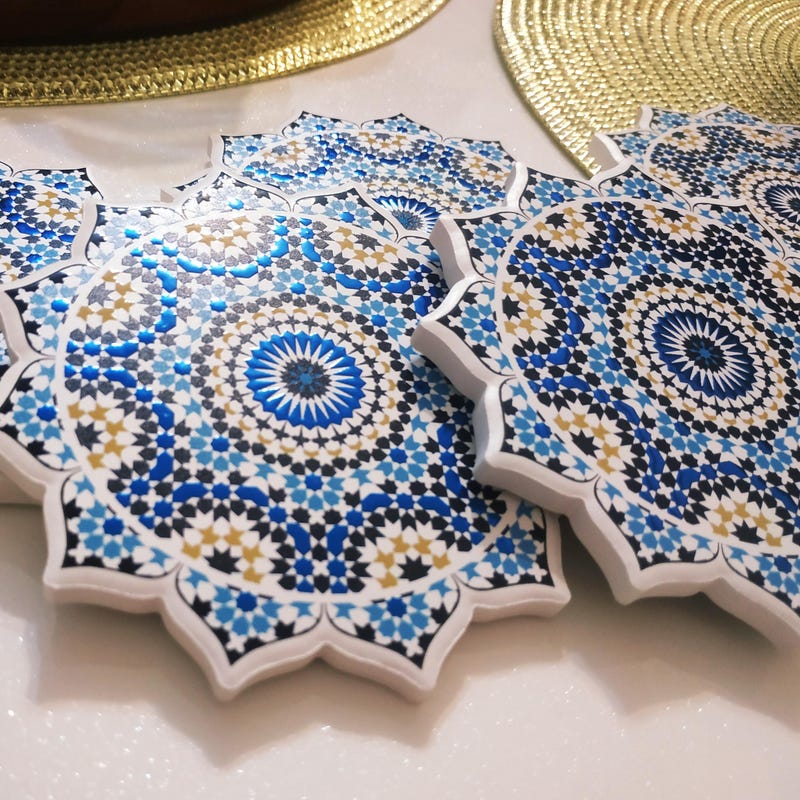 Moroccan Coasters - Etsy