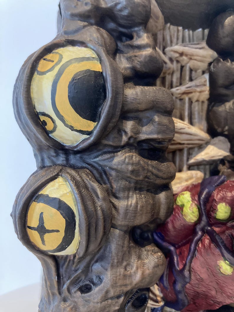 3D Printed Book Nook: the Monster - Etsy
