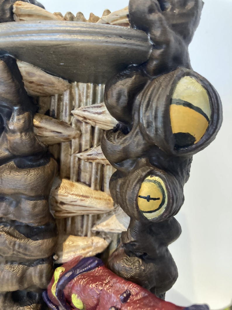 3D Printed Book Nook: the Monster - Etsy