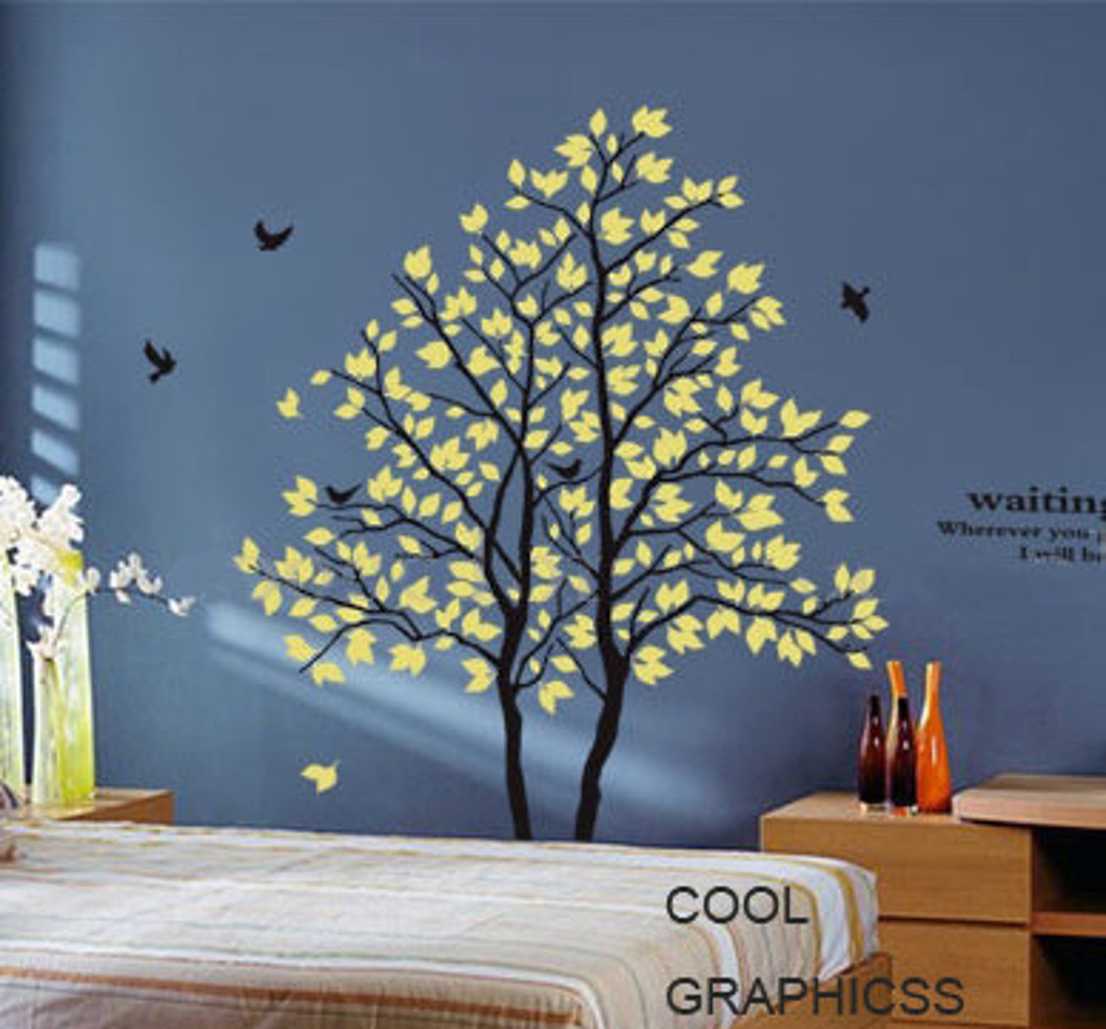 Wall Decals Trees Wall Decal Children Wall Decal Bedroom Wall | Etsy