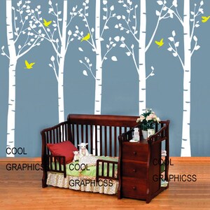 5 Large Birch Tree Forest Vinyl Wall Decals Trees Wall Sticker,girl Boy ...