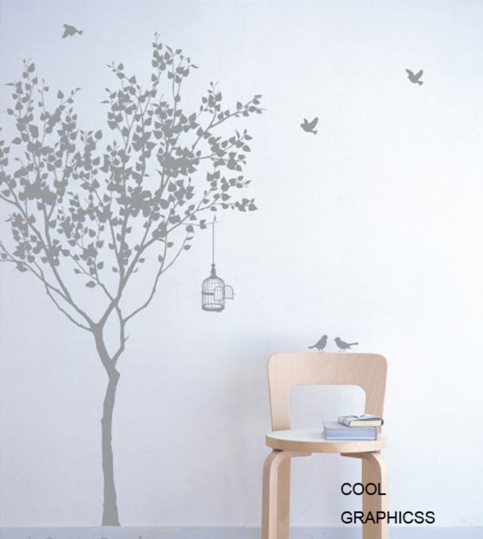 Love Tree 73 Inches Tall vinyl Wall Decal Sticker Art - Etsy