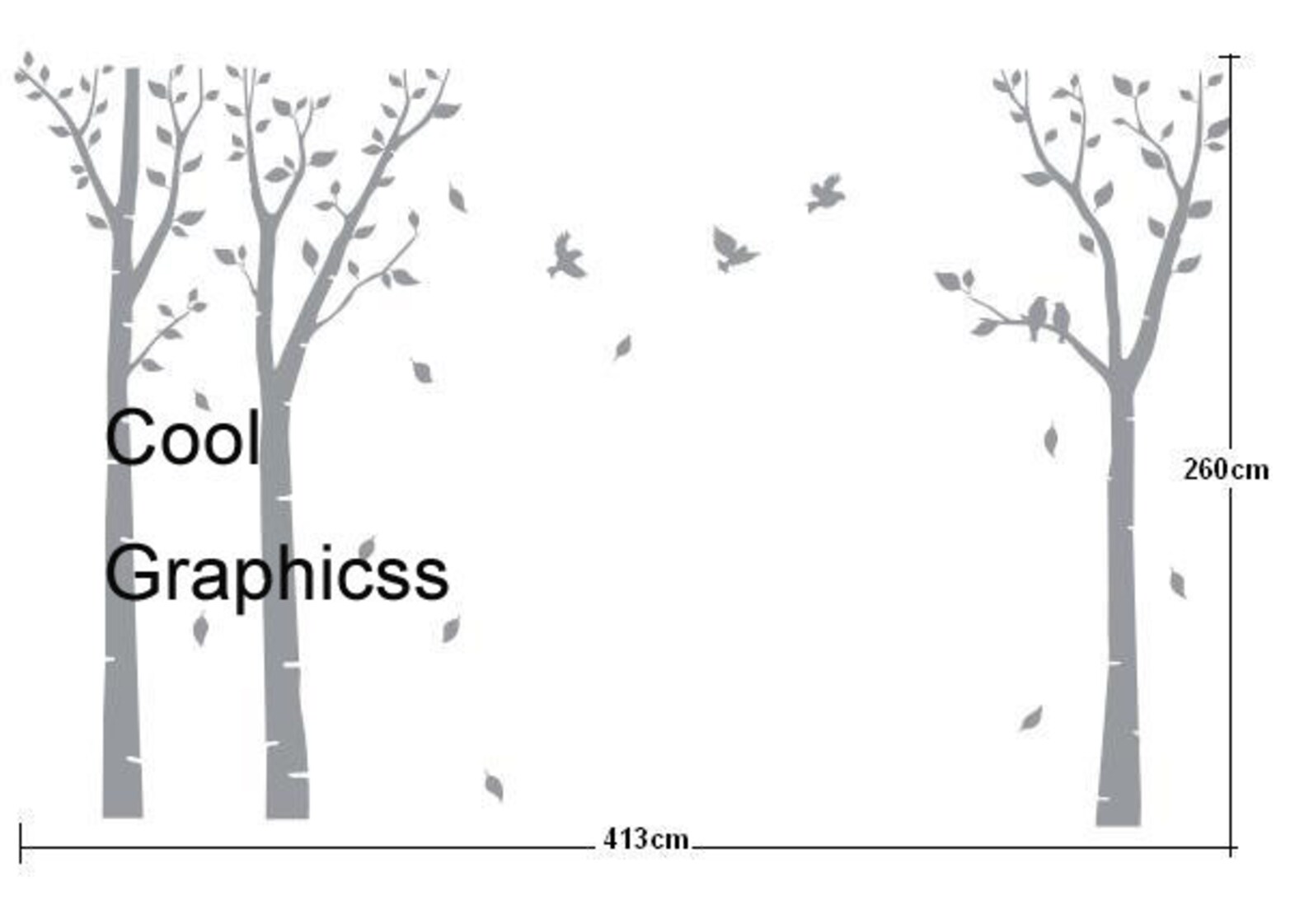 Vinyl Wall Decals Trees Wall Decal Office Wall Sticker Kids - Etsy