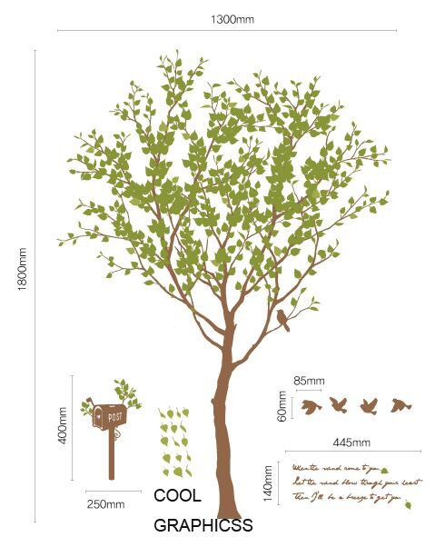 Love Tree Style 2 vinyl Wall Decal Sticker Art Muralwall - Etsy Australia