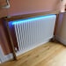 Any Size Solid Oak Radiator Cover Table Led Lights Console Table Hand ...