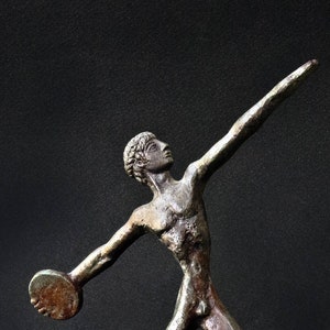 Discus Thrower Bronze Art Sculpture, Discobolus Greek Athlete Statue ...