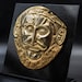 Ancient Greek Mycenean Mask of Agamemnon, Copper 24K Gold Plated Relief ...