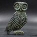 Bronze Owl Small Greek Sculpture, Library and Book Symbol, Bird of ...