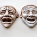 Ancient Greek Drama Theater Masks, Set of 2 Comedy/tragedy Actors Masks ...
