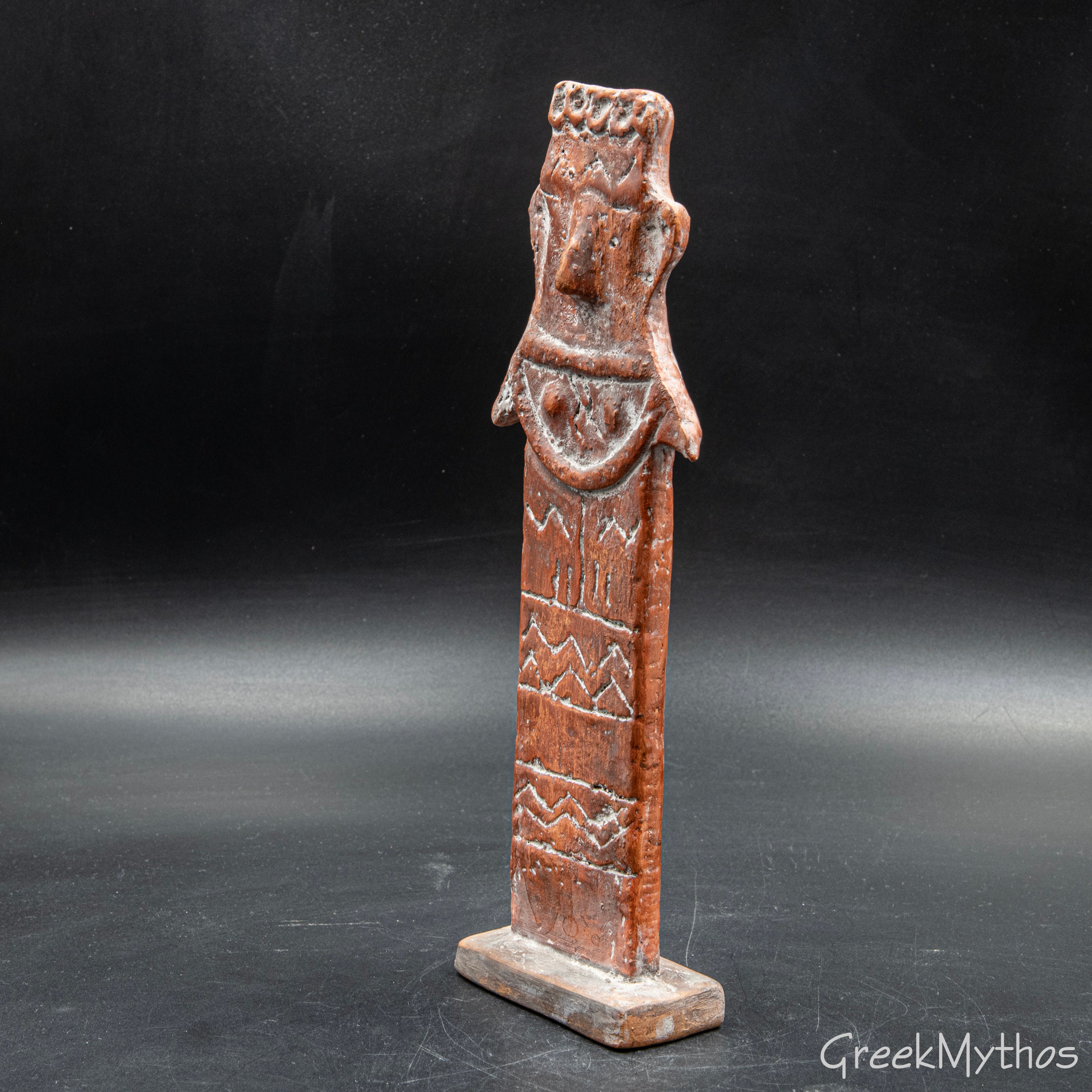 Ancient Cyprus Woman Board-Shaped Terracotta Figurine, Handmade Clay ...