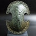 Ancient Greek Bronze Shield With Satyr and Vine Leaves Symbol of God of ...