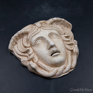 Medusa Head With Snakes Mask, Ancient Greek Monster Gorgon Medusa ...