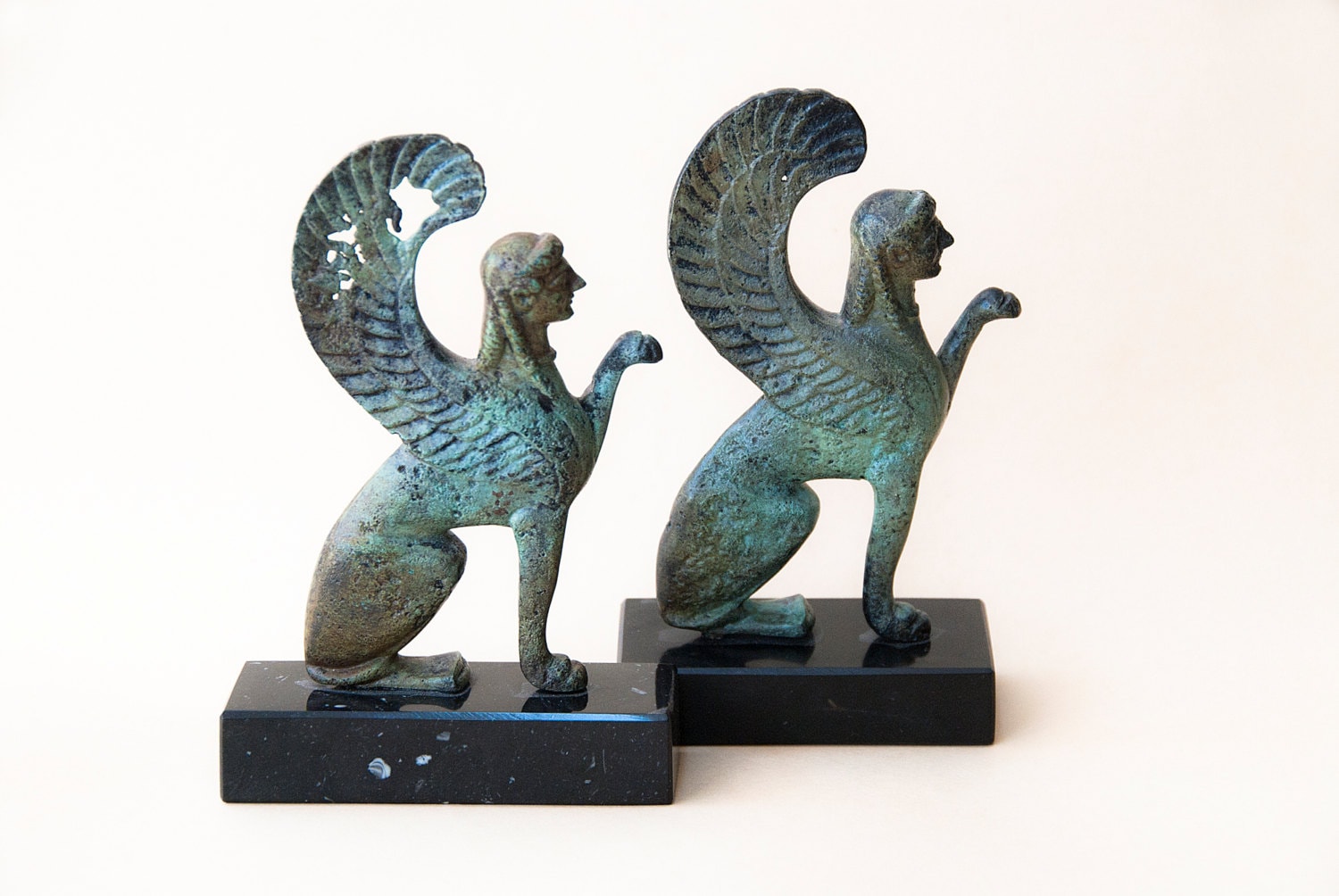 Mythical Sphinx Bronze Statue Sculpture Greek Mythology - Etsy Canada