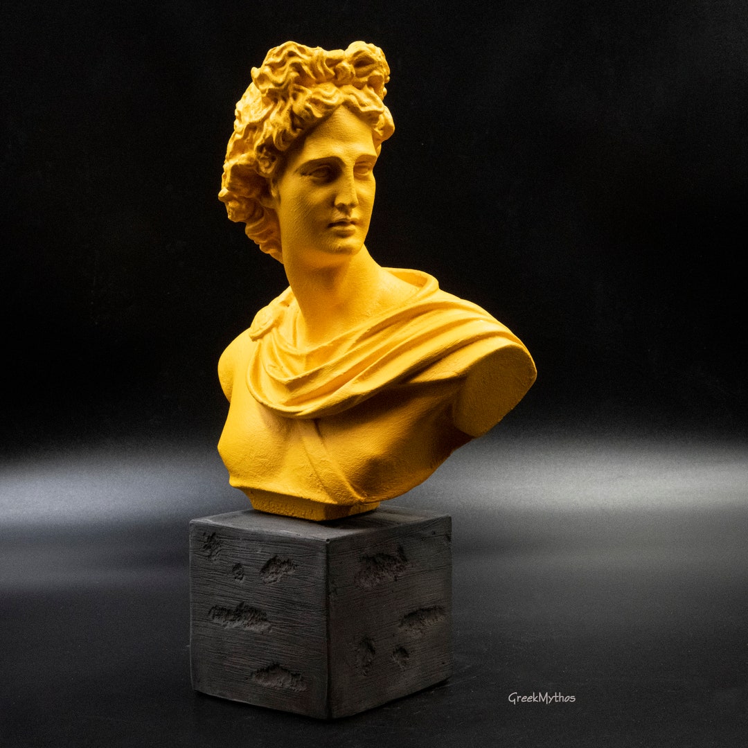 Greek-roman God Apollo Bust Statue Apollo Belvedere Museum - Etsy