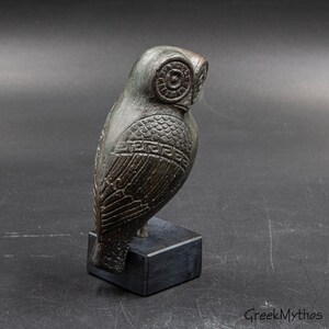 Owl Sculpture, Greek Museum Replica, Ancient Greece Art, Goddess Athena ...