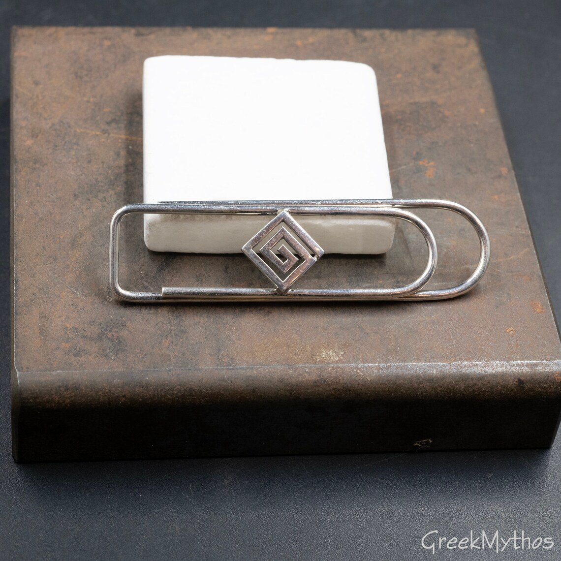 Greek Key Sterling Silver Money Clip, Money Holder for Men With Greek ...