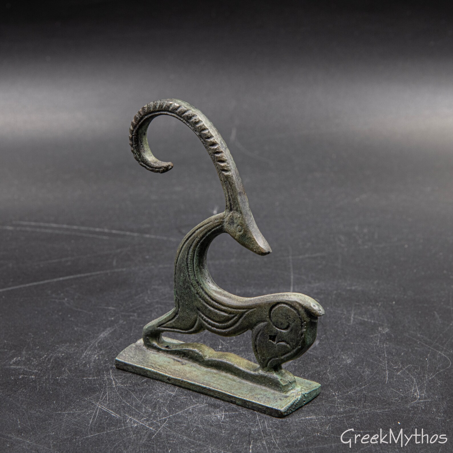 Ancient Greek Wild Goat Ibex Statue Geometric Era Museum Replica ...