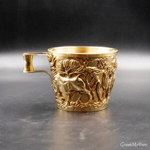 Mycenaean-minoan Gold Big Cup Ancient Greek Artifact Museum | Etsy