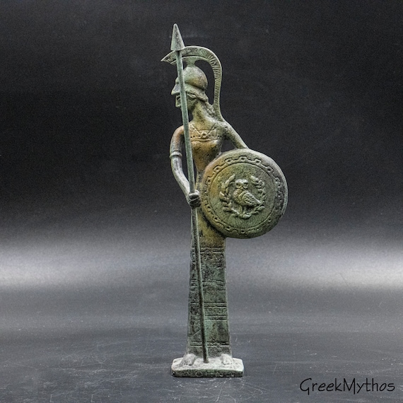 Athena Griekse Godin Standbeeld Athene. Standbeeld Van De Griekse