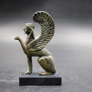 Mythical Sphinx Bronze Statue Sculpture, Greek Mythology Monsters ...