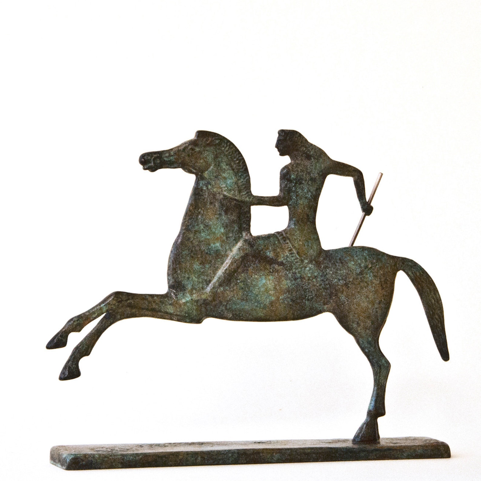 Ancient Greek Horse Riding Bronze Statue Horse & Jockey Metal | Etsy
