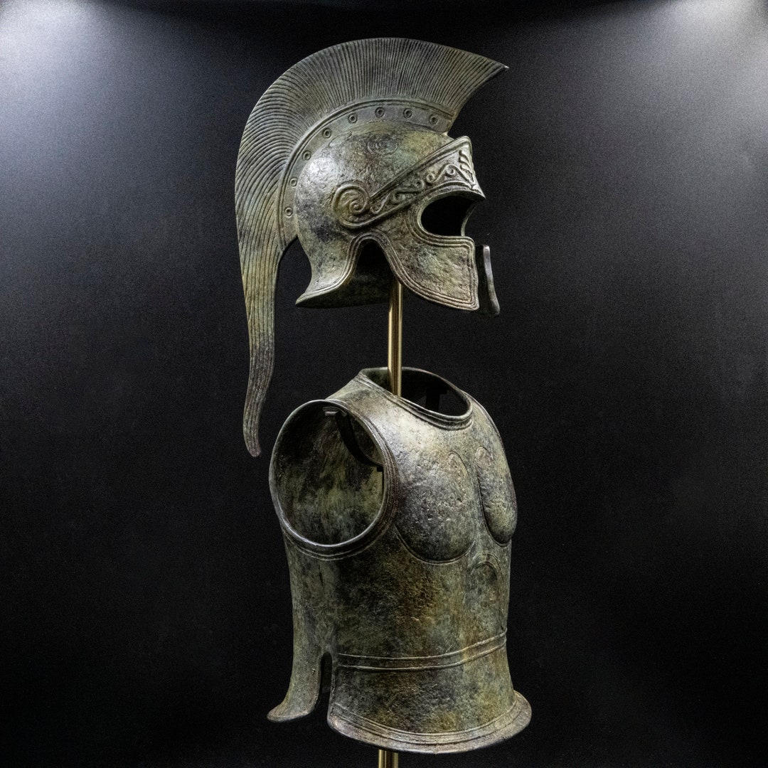Spartan Warrior Bronze Armor Sculptured Panoply Ancient Greek - Etsy