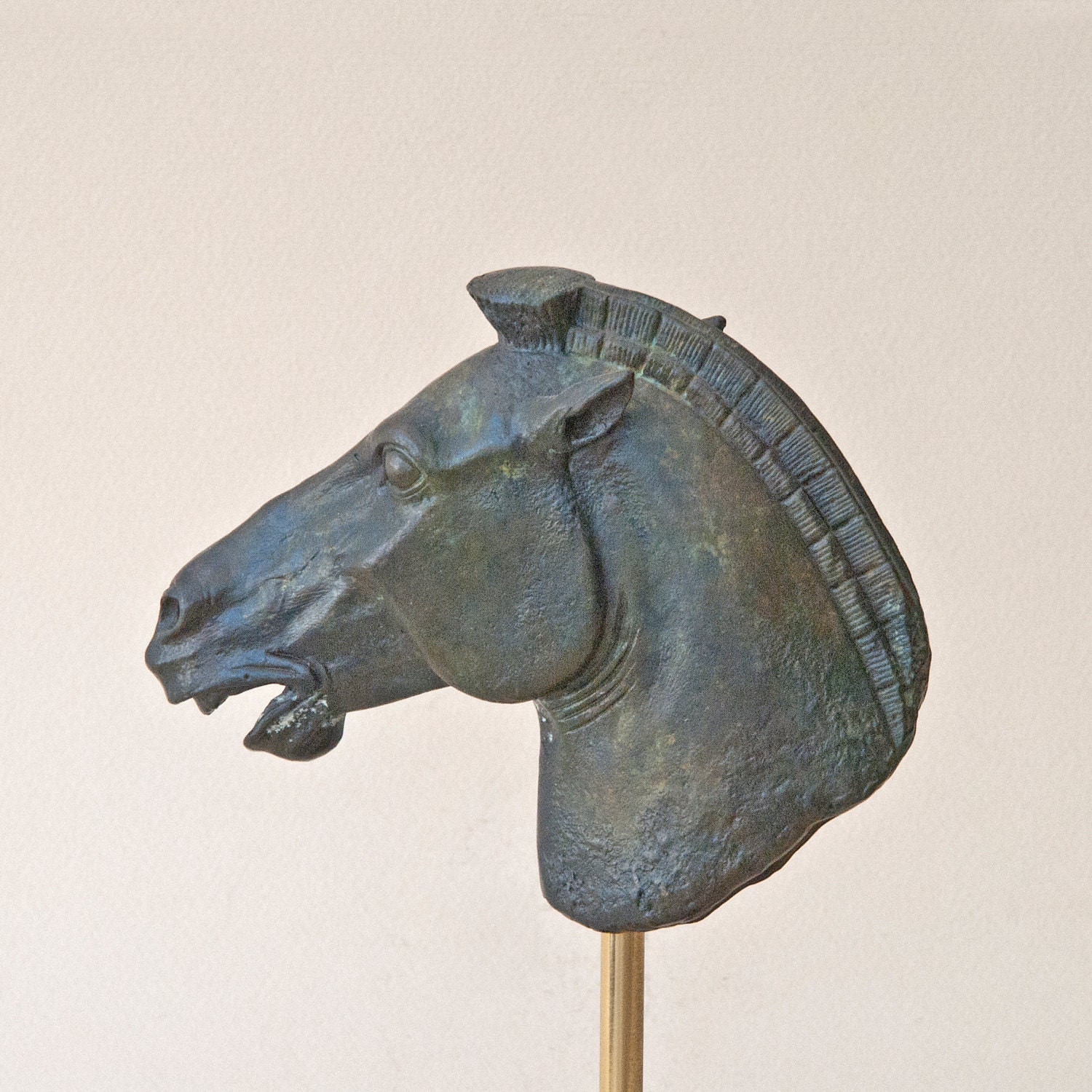 Horse Head Bronze Statue, Ancient Greece Art Sculpture, Parthenon ...