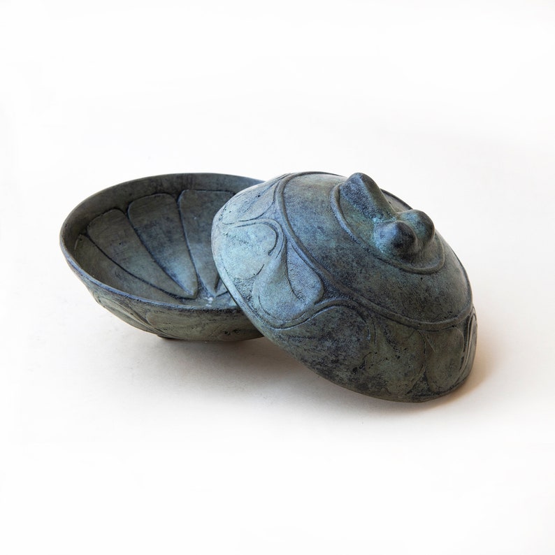 Ancient Greek Metal Bowl, Metal Dish With Phallic Symbol Base, Bronze ...