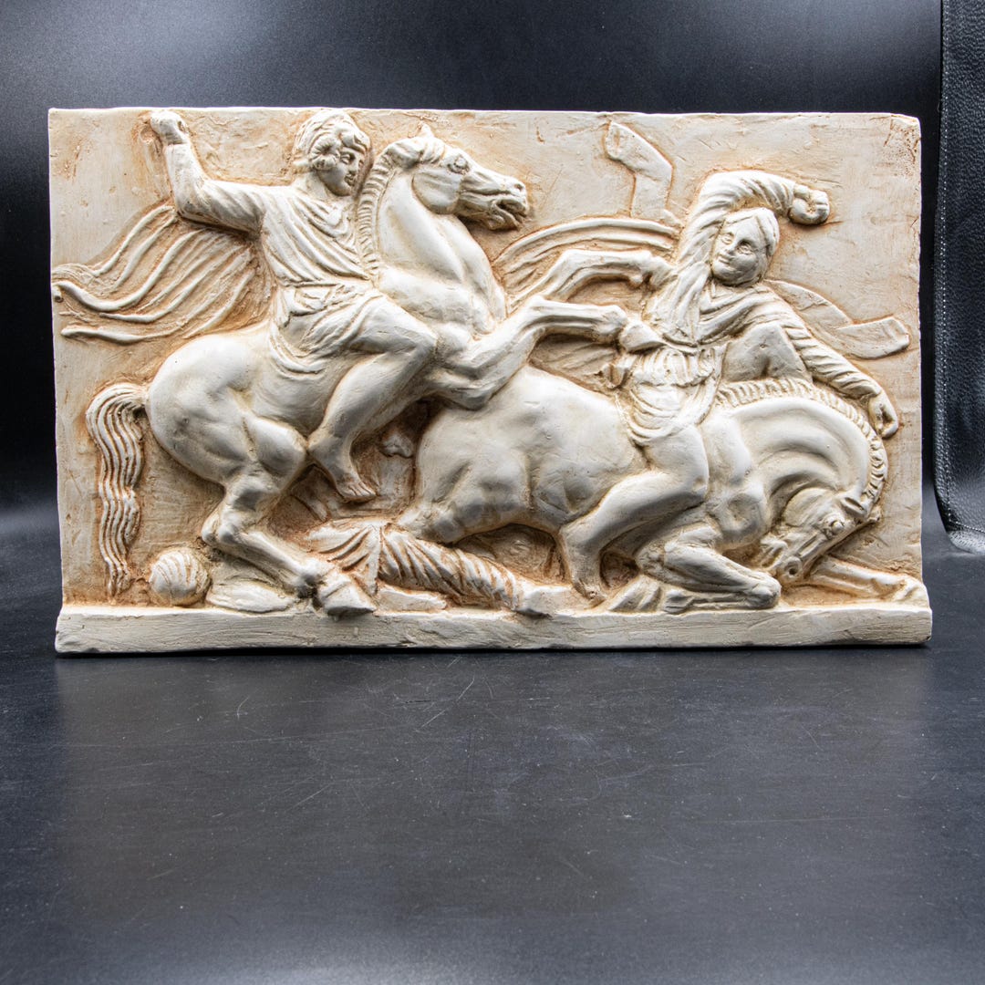 Great Alexander Relief Battle Scene From a Sarcophagus Frieze, Cast ...