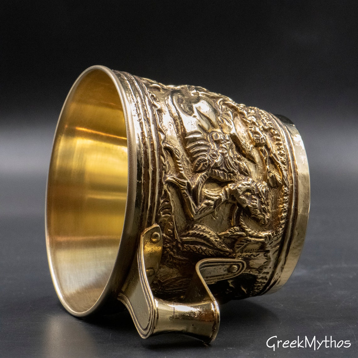 Minoan-mycenaean Gold Big Cup Ancient Greek Artifact Museum - Etsy