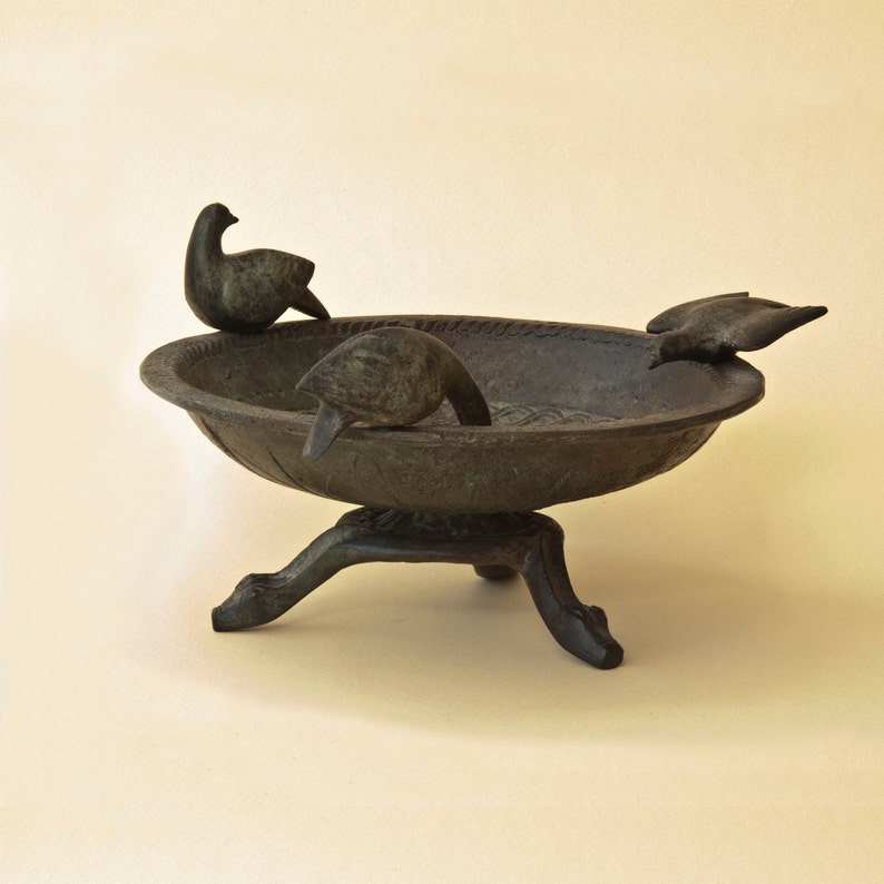 Bronze Bowl with Doves Ancient Greek Metal Vessel Museum | Etsy