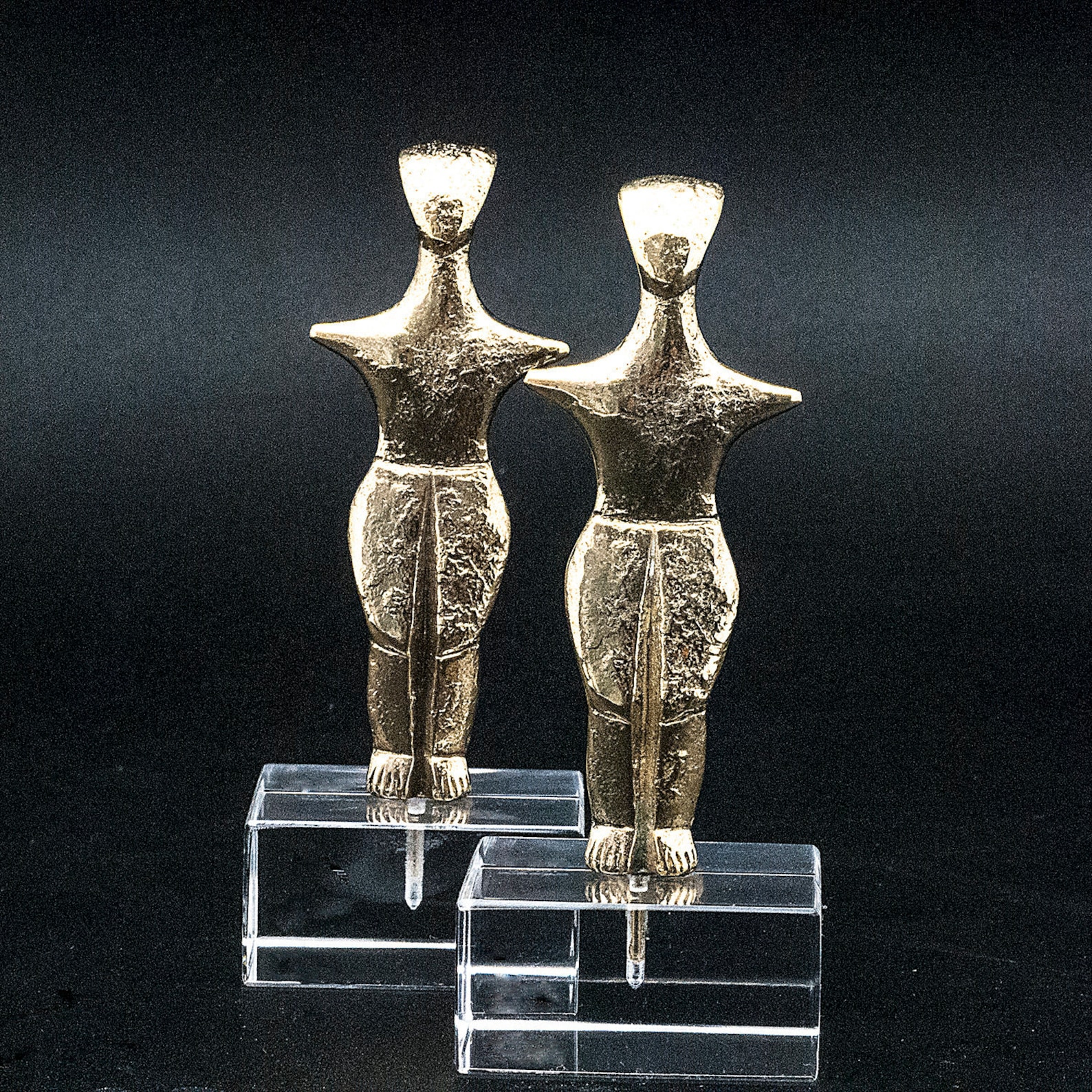 Cycladic Figurine Small Bronze Statue, Ancient Greece Cycladic Art ...