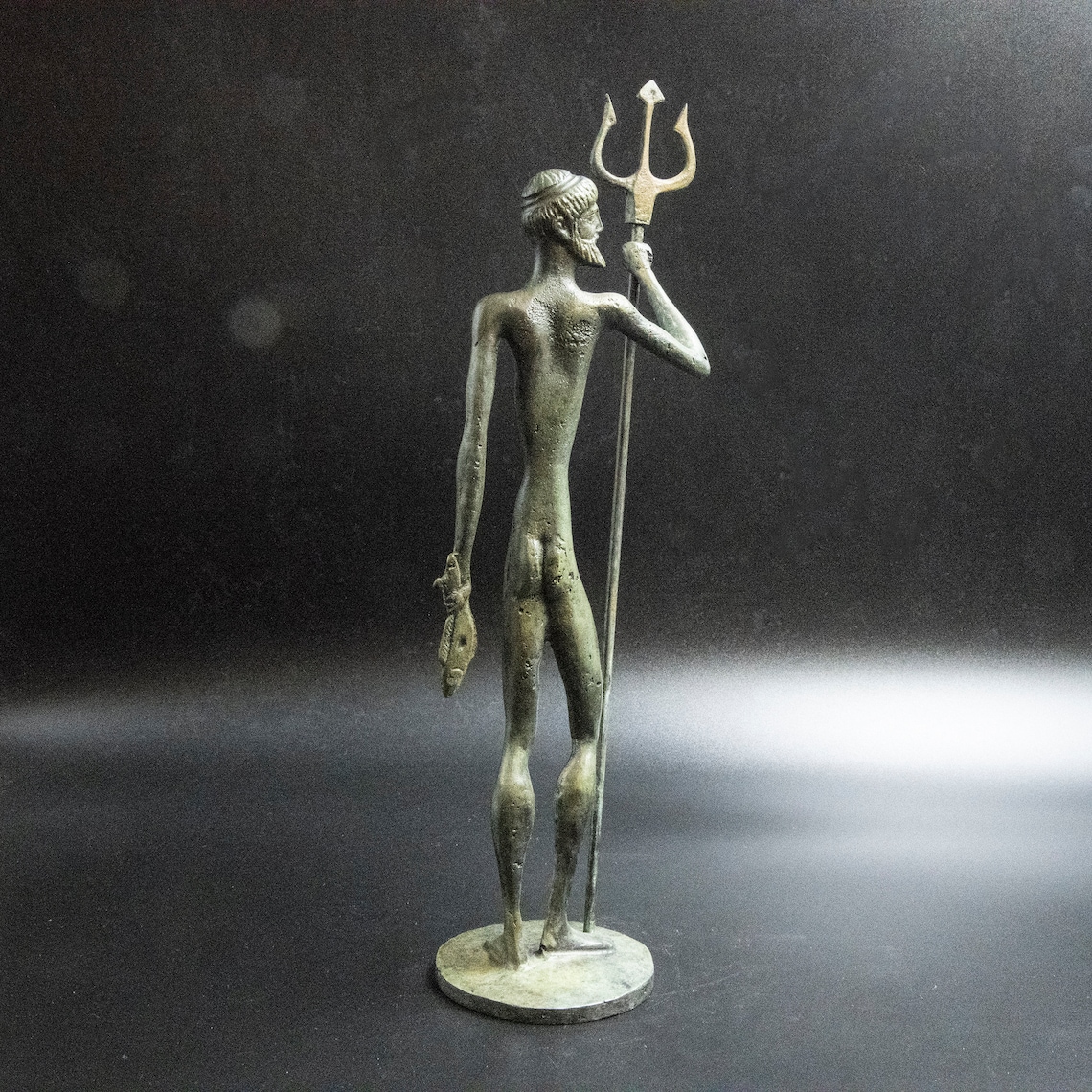 Greek Olympian God of Sea Poseidon Statue With Trident, Greek Mythology ...