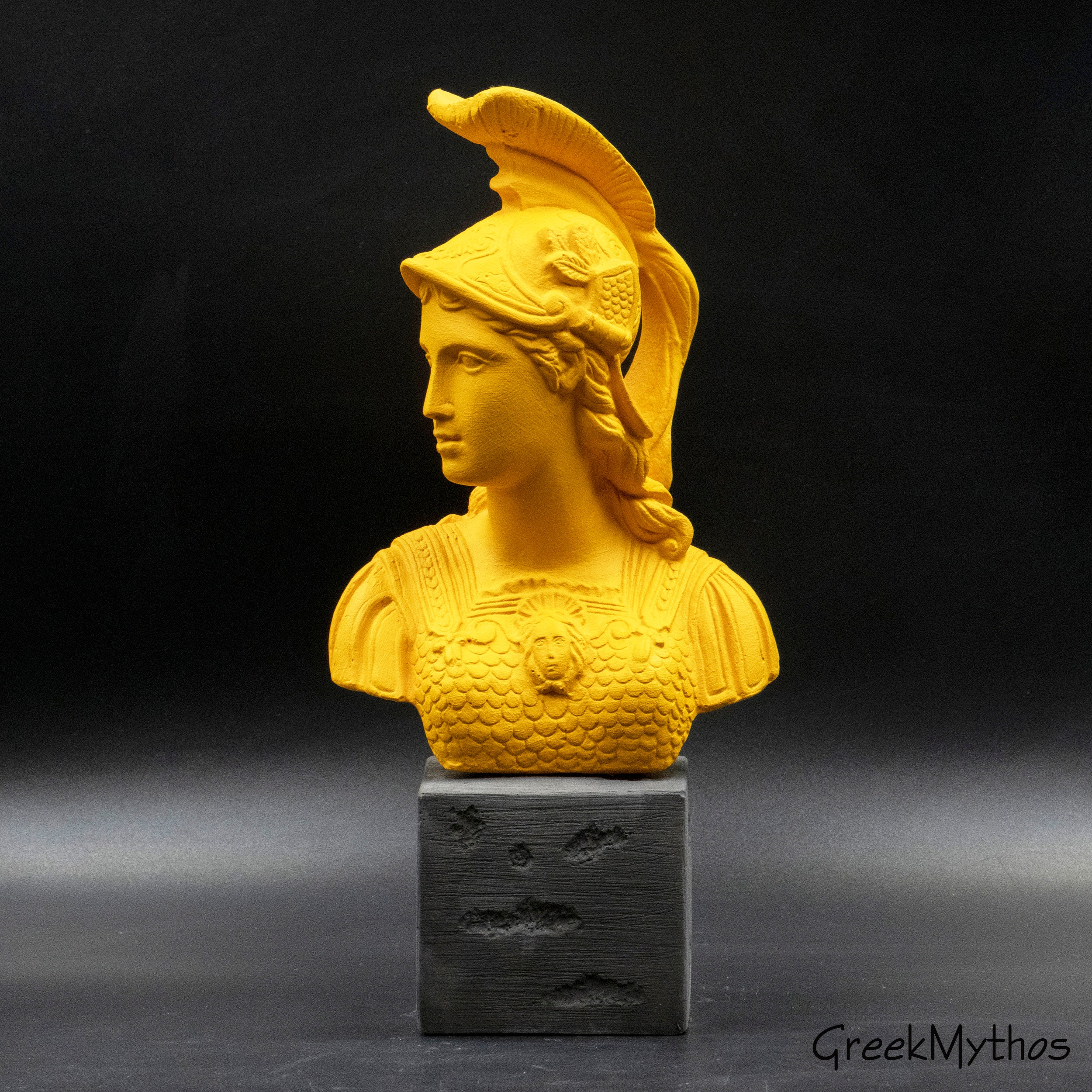 Greek Goddess Athena Bust with Helmet, Art Museum Replica, Greek ...