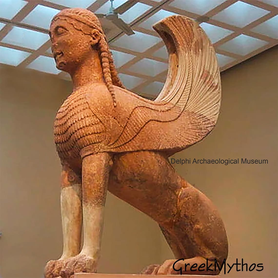 Ancient Greek Mythical Creature Sphinx Bronze Statue Greek - Etsy