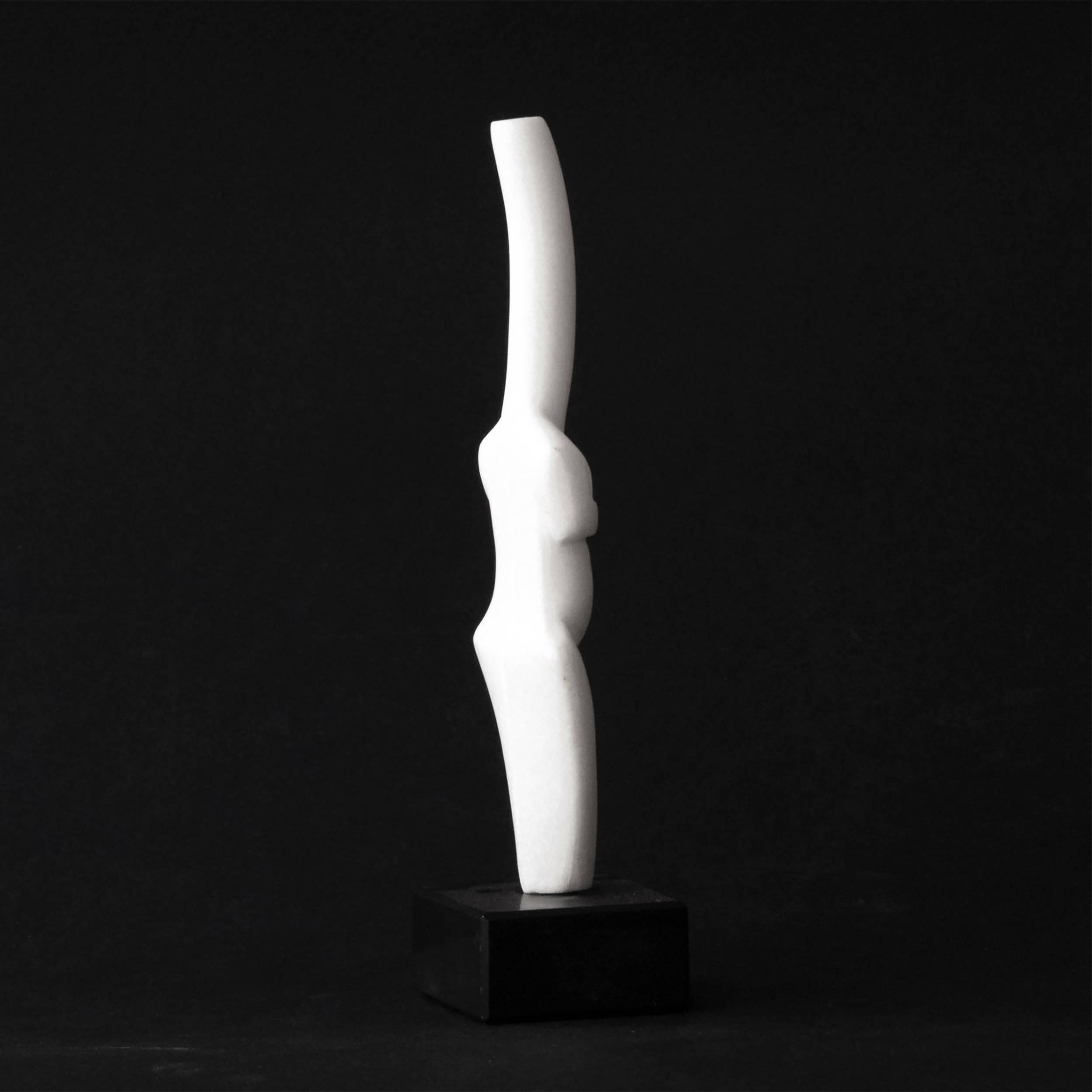 White Marble Sculpture, Abstract Female Greek Cycladic Figurine Statue ...