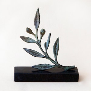 Bronze Olive Branch Metal Art Sculpture Museum Quality Art | Etsy