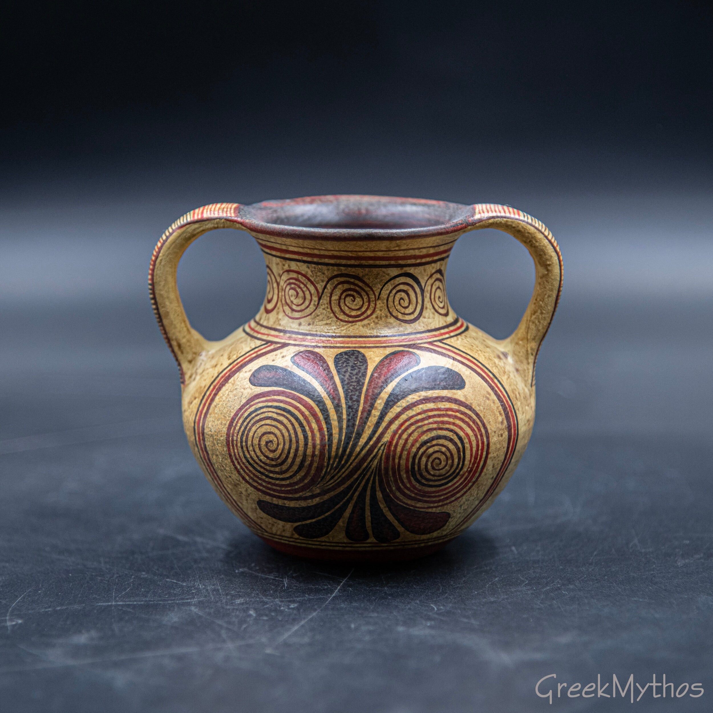 Ancient Greek Two-Handled Amphora Terracotta Vessel, Proto-Geometric ...