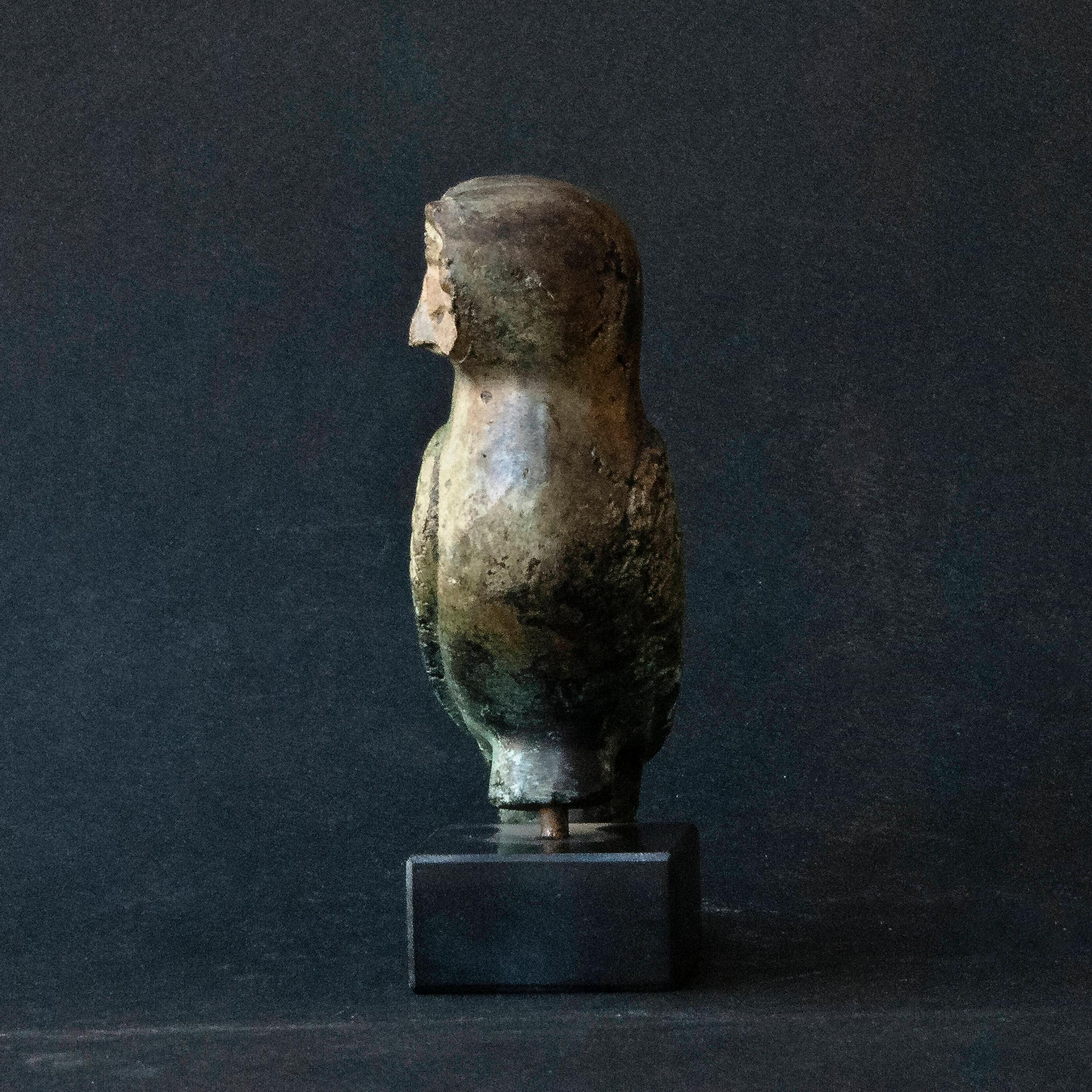 Owl Metal Art Sculpture, Ancient Greece Museum Quality Art, Goddess of ...