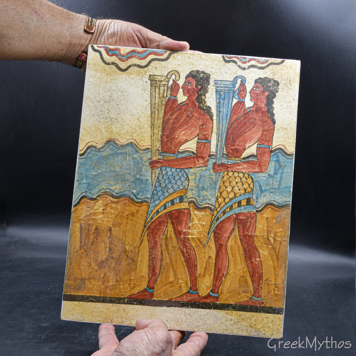 The Cup-bearer Fresco Knossos Minoan Palace in Crete, Ancient Crete ...