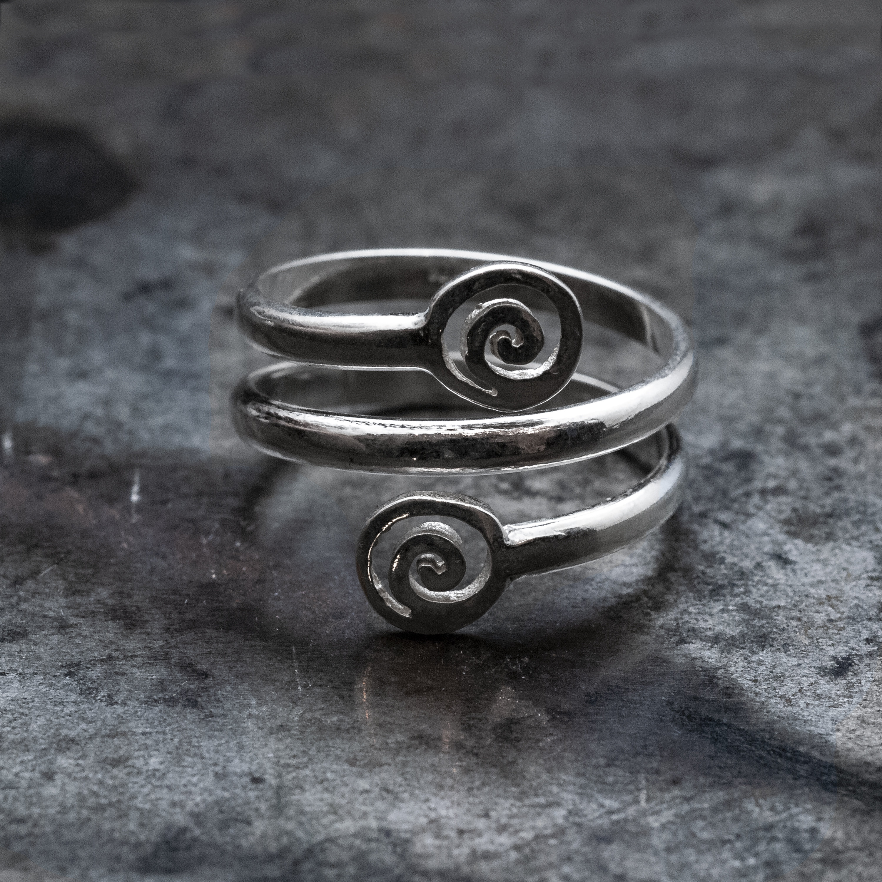 Sterling Silver Greek Spiral Ring Handmade Twist Grecian | Etsy