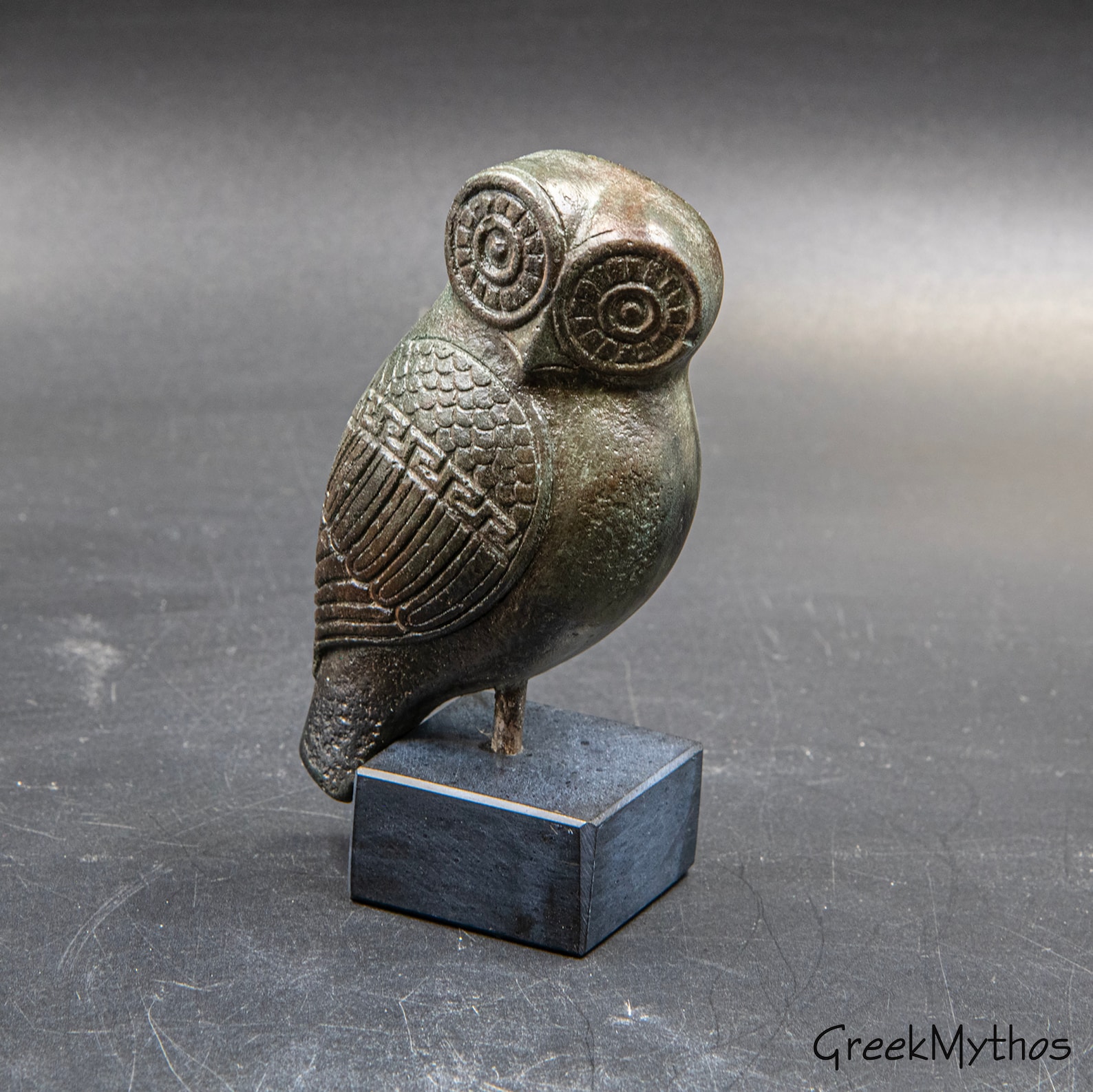 Owl Sculpture, Greek Museum Replica, Ancient Greece Art, Goddess Athena ...