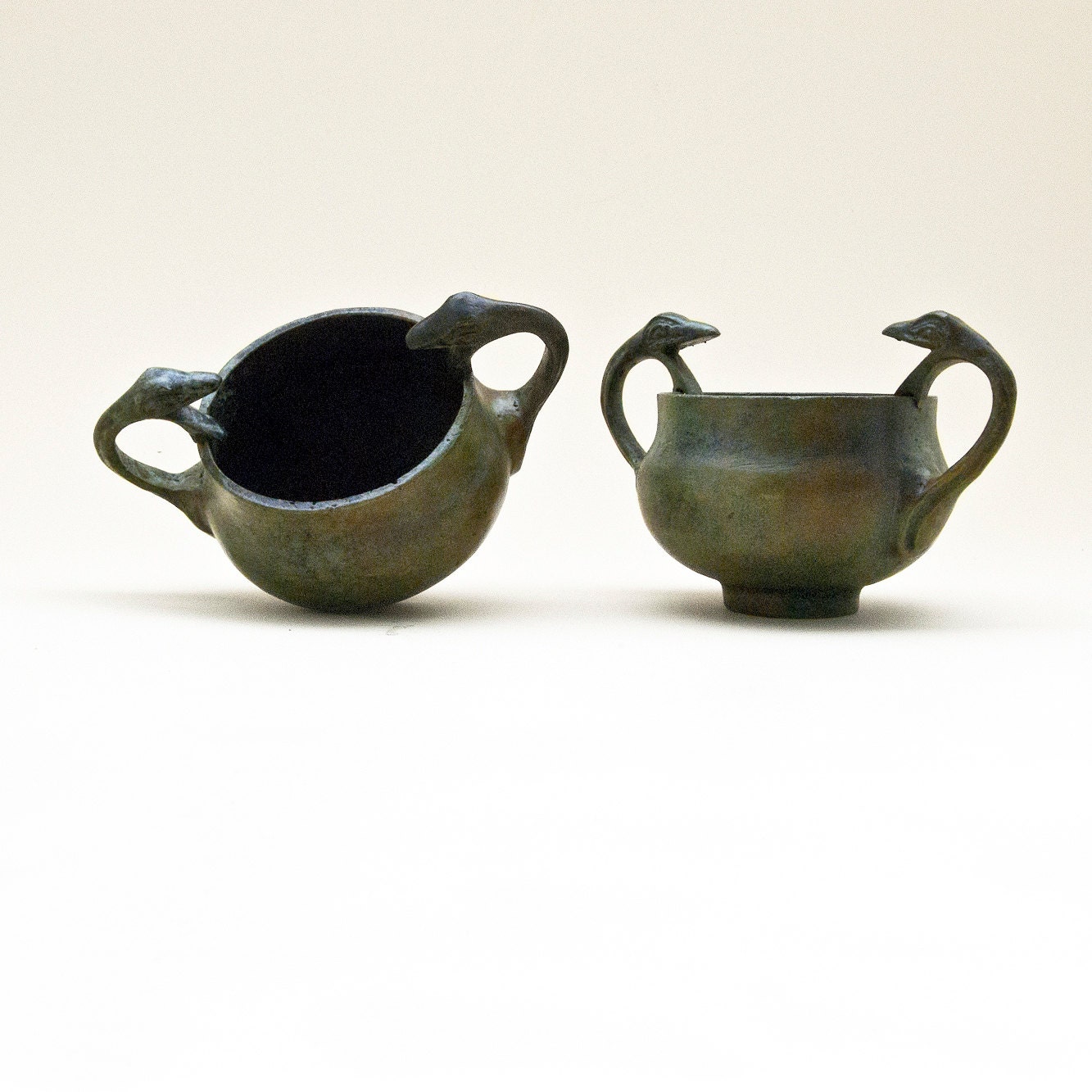 Ancient Greek Vessel with Serpent Handles