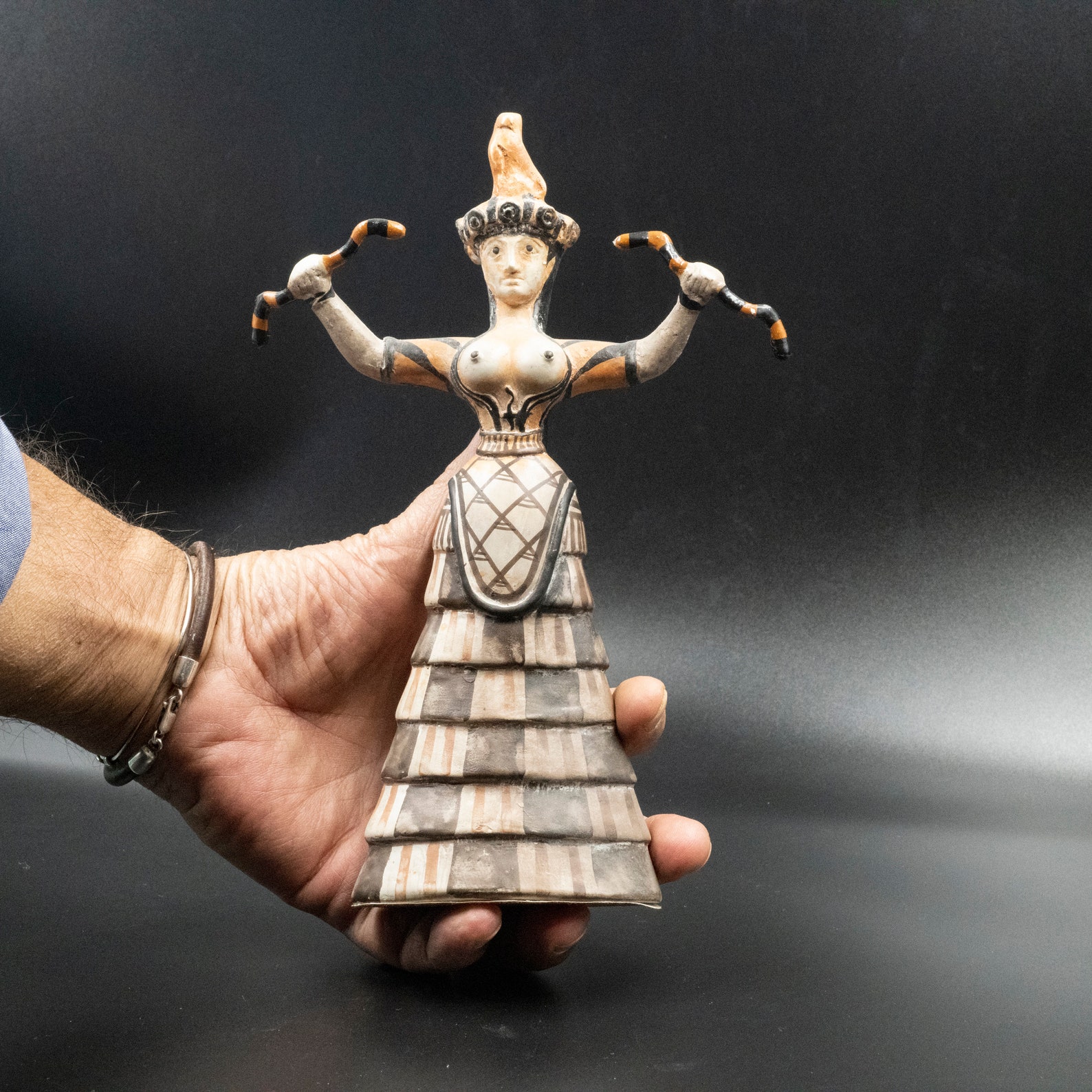 Goddess of Snakes Minoan Crete Greek Goddess Figurine - Etsy